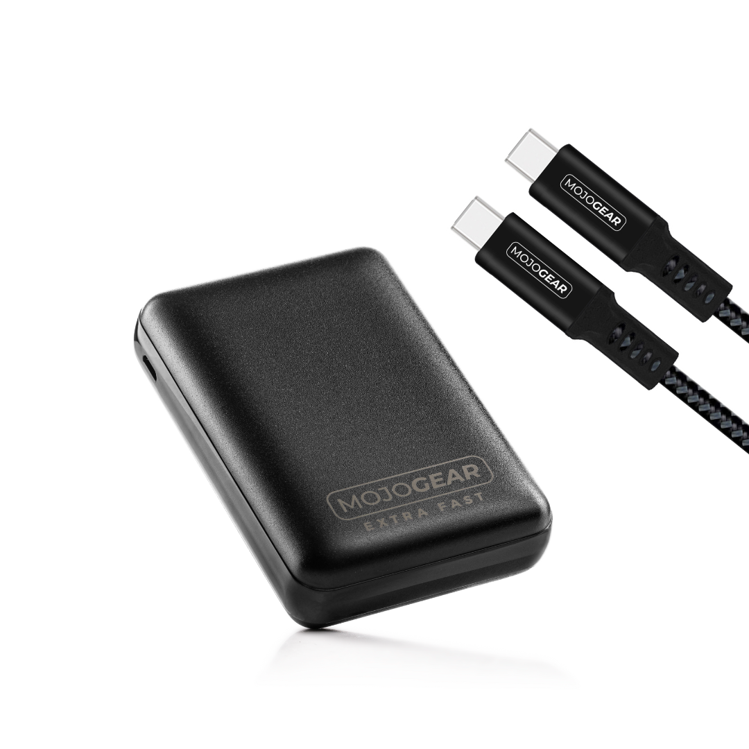 MOJOGEAR BE MINI EXTRA FAST 10.000 mAh powerbank met USB-C naar USB-C ...